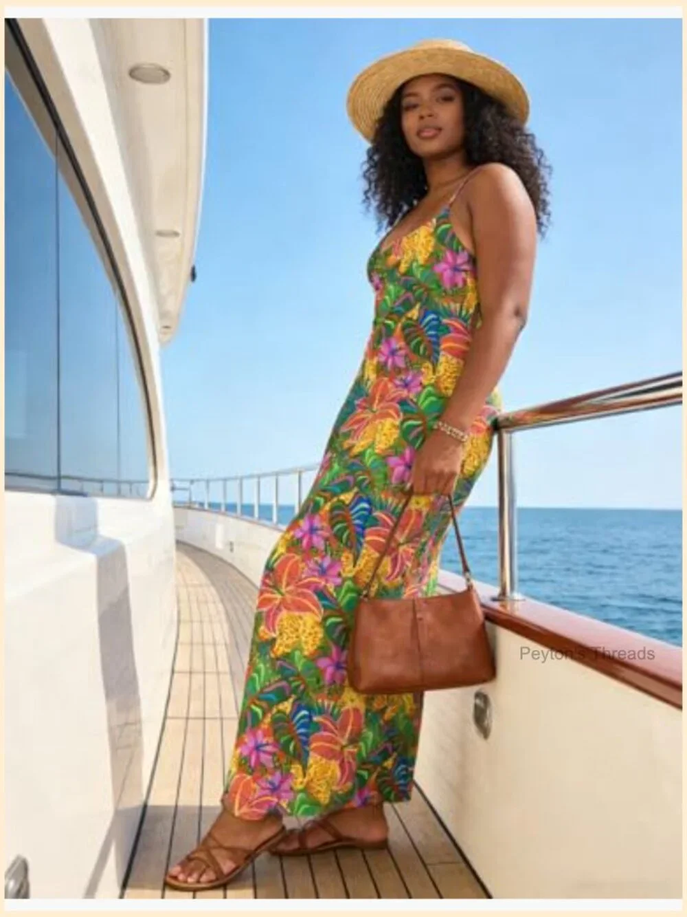 Dresses | Plus Size Hawaiian Maxi Dress With Pockets Luau Party Boho ...